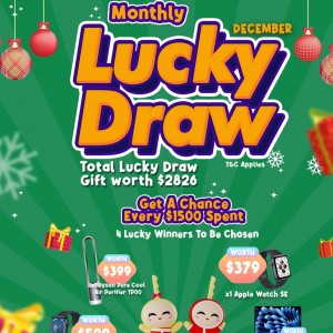 Your Chance to Win: Monthly Lucky Draw in Singapore (Dec 2023 ...